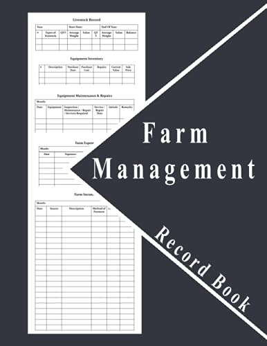 Farm Management Record Book: Log book For Farmers to Keep Record of ...