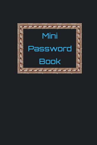 Mini Password Book: Small Pocket Password Organizer With Alphabetical ...