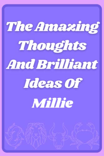 The Amazing Thoughts And Brilliant Ideas Of Millie: Personalized Gift ...