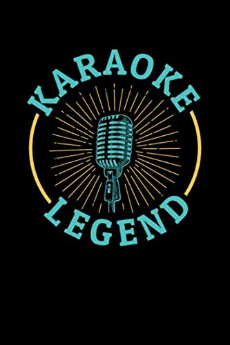 Karaoke Legend: Reading Notebook For Karaoke Lovers And Singing Fans ...