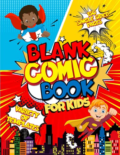 Blank Comic Book (Draw Your Own comics) For Kids With Variety Of ...