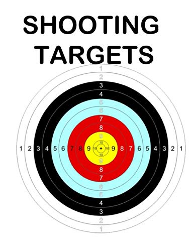 50 Shooting Targets Colored: 8.5" x 11" Shooting Range Target or ...