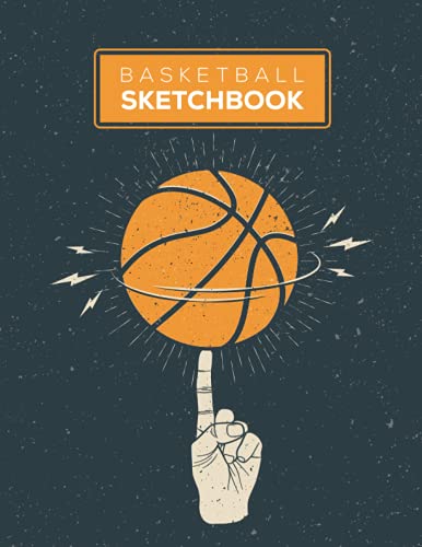 Basketball Sketchbook: Awesome Blank Sketchbook Design With Basketball ...