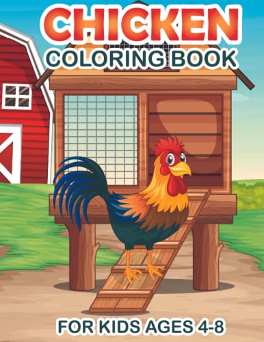 chicken coloring book: A Cute Chicken Coloring Book for Toddlers, Boys ...