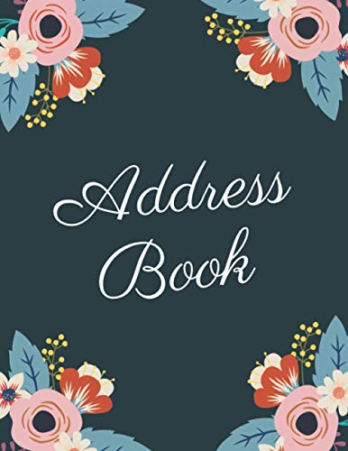 Address Book: Floral Design Address Book With Large Print For Seniors ...