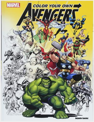 Marvel Coloring Book: 50+ Super heroes Illustrations for Kids and ...