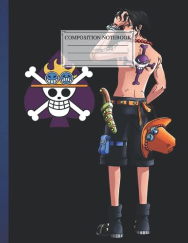 Composition notebook: Portgas D Ace (164). For cartoon lovers miku.sanji.sabo.gaara.brook.robin ...