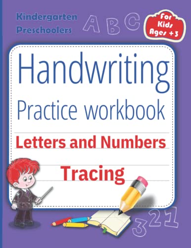 Handwriting Practice Workbook Letters and Numbers Tracing: Alphabet ...