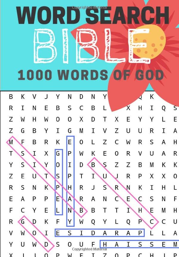 Bible Word Search: 80 Puzzles Book Game | Find more than 1,000 words of ...