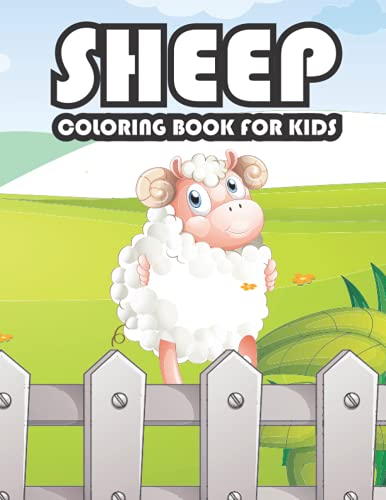 Sheep Coloring Book For Kids: Cute Sheep Coloring Book , Sheep Coloring ...