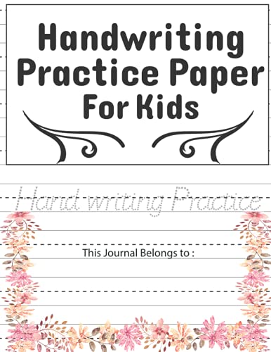 Handwriting practice Paper for kids: Handwriting Practice Paper for ...