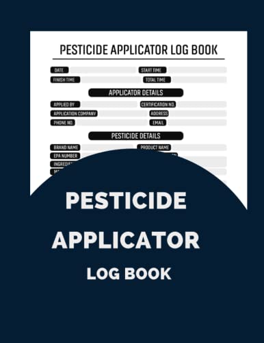 Pesticide Applicator Log Book: Chemical Pest And Insect Control ...