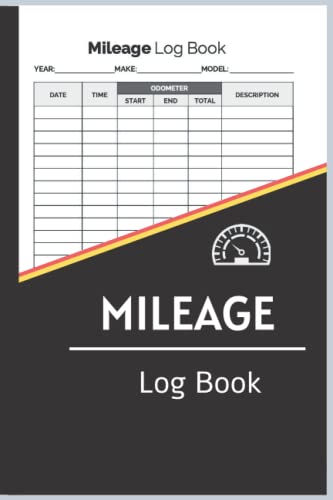 Mileage Log Book: Car Tracker for Business Auto Driving Record Books ...