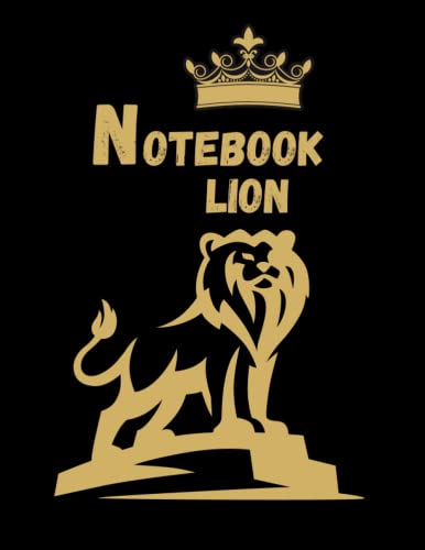 LION NOTEBOOK: Lion notebook for young and old to write notes, study ...