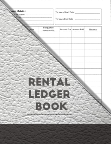 Rental Ledger Book: Rental Property Record Book, Keep Track of Your ...
