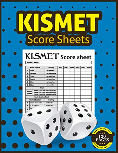 Kismet Score Sheets: Standard professional Large Kismet Game Score ...