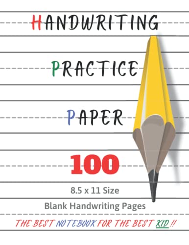 Handwriting practice paper: Handwriting practice paper for kids ...