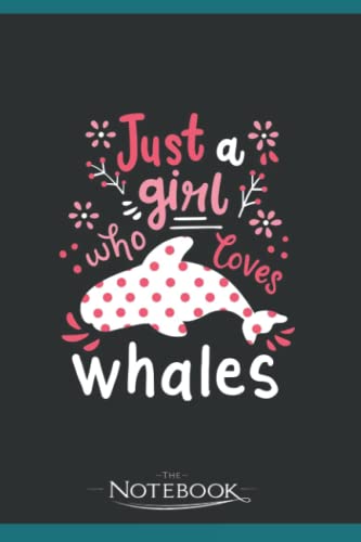 Whales Whale Lover Marine Biologist Notebook: 120 Lined Pages 6 x 9 ...