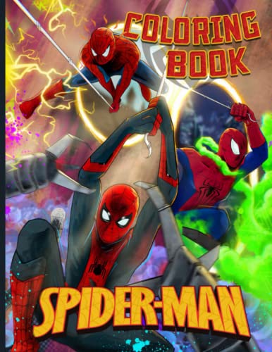 Spider Coloring Book: Original Beautiful Man Inspirational Relaxation ...