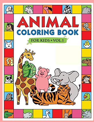 ANIMAL COLORING BOOK: FOR KIDS, Coloring Featuring Fun and Adorable ...