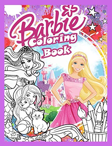 BARBIE COLORING BOOK: Coloring Books For Kids Girls And Boys To Build ...