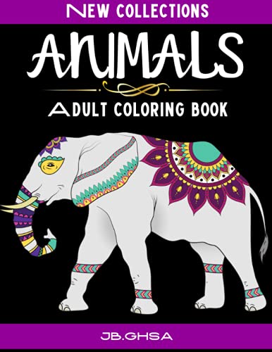 Animals Adult Coloring Book: Stress Relieving Animal Designs by jb ghsa | Goodreads