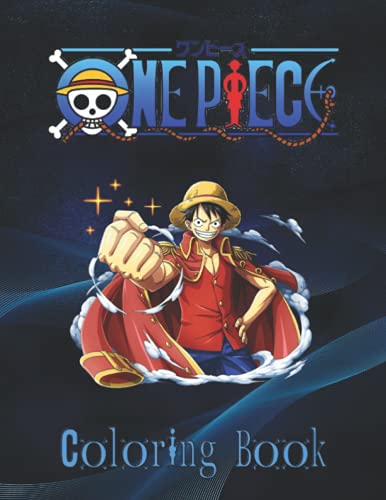 One Piece Coloring Book: 100+coloring pictures for kids and adults with ...