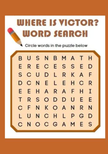 Where Is Victor? Word Search: The name “Victor” is hidden in each of ...