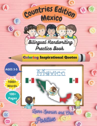 Mexico Bilingual Handwriting Practice Book: Trace & Practice (Aprender ...