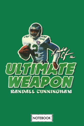 Randall Cunningham Ultimate Weapon A65956 Notebook: 6x9 120 Pages ...