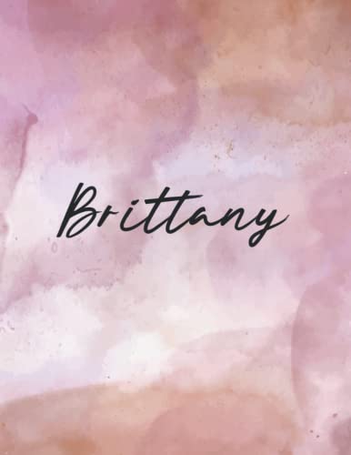 Brittany: Dot Grid Notebook 8.5 x 11| For Graphing Pad, Design Book ...