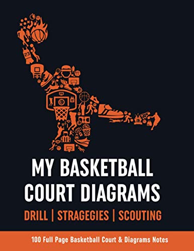 My Basketball Court Diagrams: 8.5x11 In 100 Pages | Scouting, Drills ...