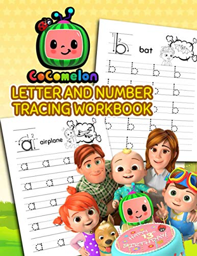 Cocomelon Letter and Number Tracing Workbook: A Fun Workbook For ...