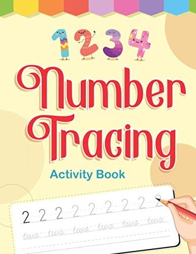 Number Tracing Activity Book: Tracing books for kids, Preschoolers ...