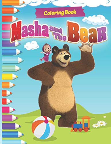 Masha and the Bear Coloring Book: Coloring & Activity book for kids and ...
