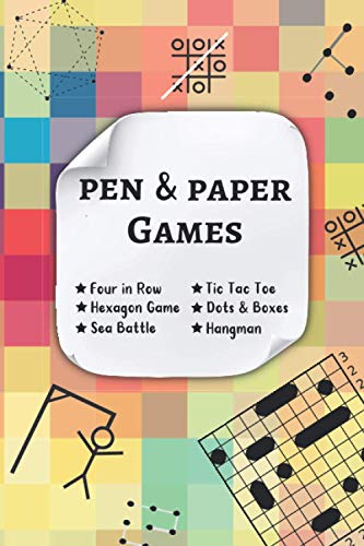 Pen & Paper Games: 2 Players Activity Book Paper & Pencil Games Travel ...