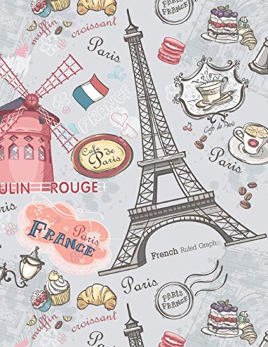 French Ruled Graph: Seyes Grid Graph System Characters Paper Book for ...