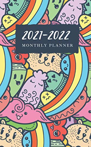 2021-2022: Two Year Monthly Planner Pocket Size Calendar. | Yearly ...