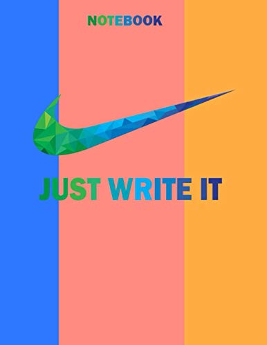 Notebook: Nike, Just Write It, Viotech: Notebook, 120 Pages, (8,5 x 11 ...