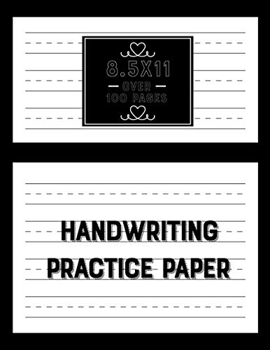 Handwriting Practice Paper: Kindergarten Writing Paper with Lines for ...