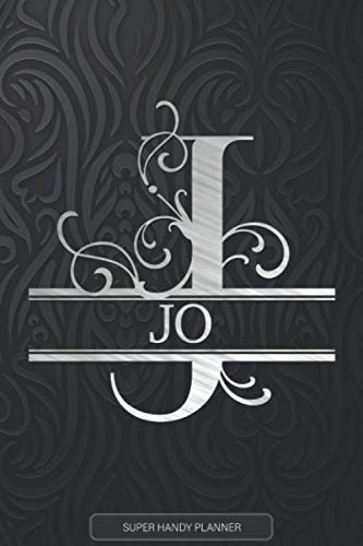 Jo: Silver Letter J The Jo Name - Jo Name Custom Gift Planner Calendar ...