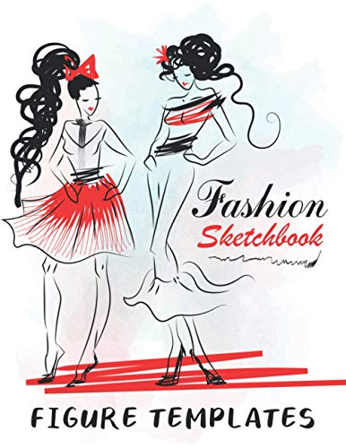 Fashion Sketchbook Figure Template: Female sketchbook with 10 different ...