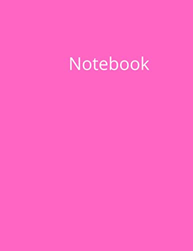 Notebook: Pink Cover - Size (8.5 x 11 inches) 100 Pages: Lined Paper by ...