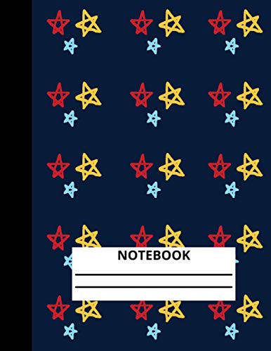 Star Theme Notebook: Ruled/Lined Journal For Writing, 8.5x11", School ...