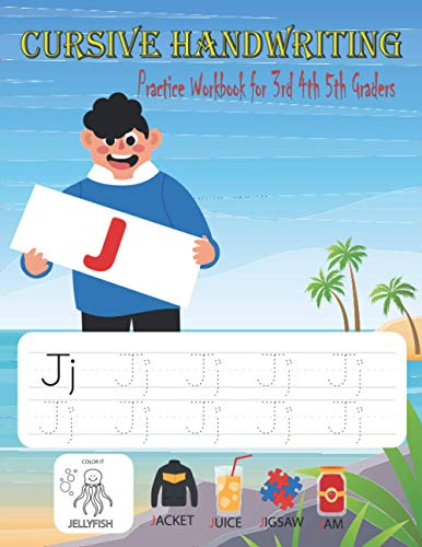 Cursive Handwriting Practice Workbook For 3rd 4th 5th Graders Learning Cursive With Alphabet