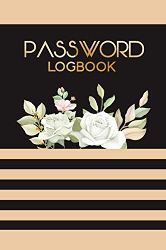Password Logbook With A-Z Tabs: Premium Floral Golden Pass Organizer ...