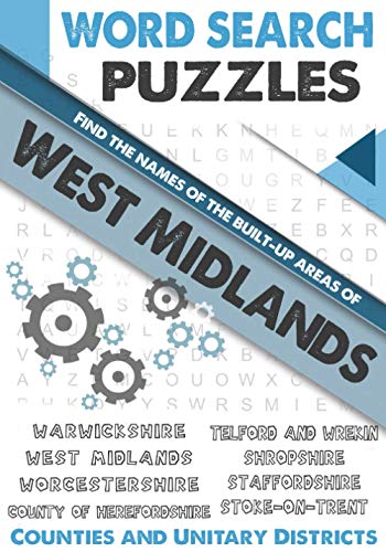 West Midlands | word search puzzles: Build-up areas puzzles | County of ...
