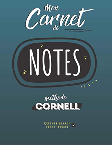 Mon carnet de notes (version étudiant): Carnet de notes A4 Méthode ...