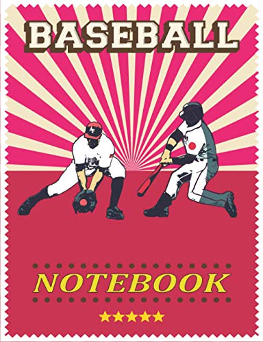 baseball notebook: Blanked Lined Notebook Journal for Writing and ...