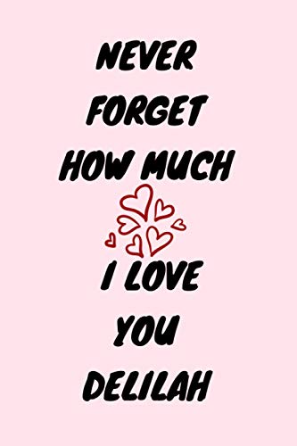 Never Forget How Much I Love You Delilah: Personalized Name Writing ...